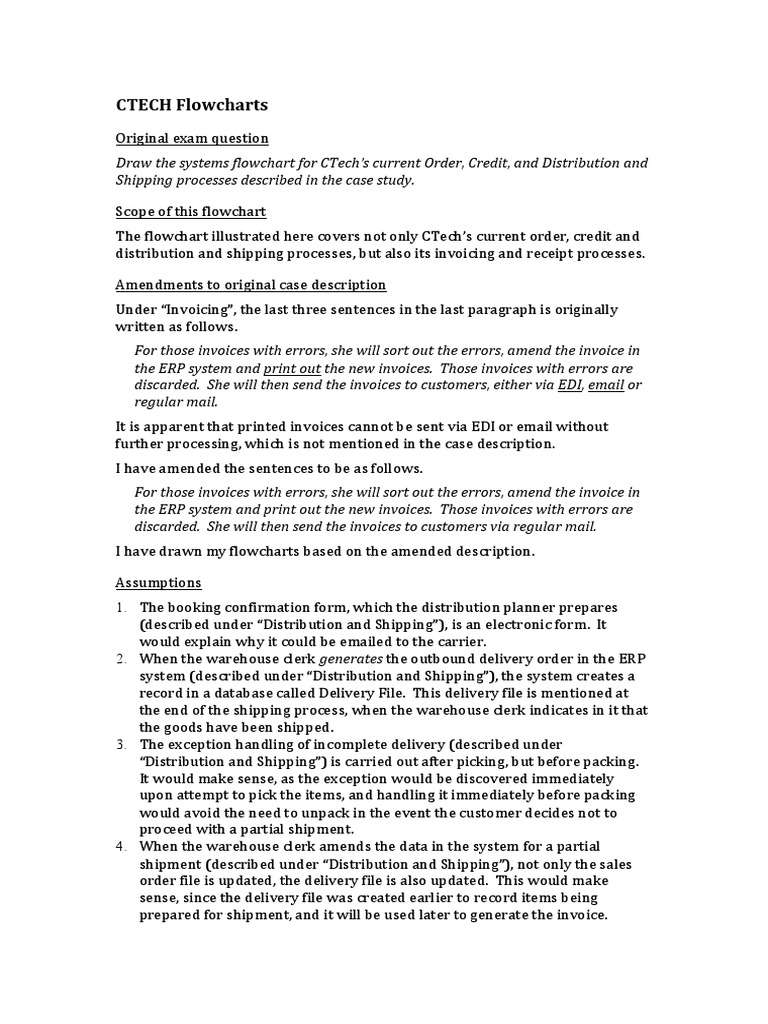 Ctech Flowcharts Pdf Service Industries Services Economics