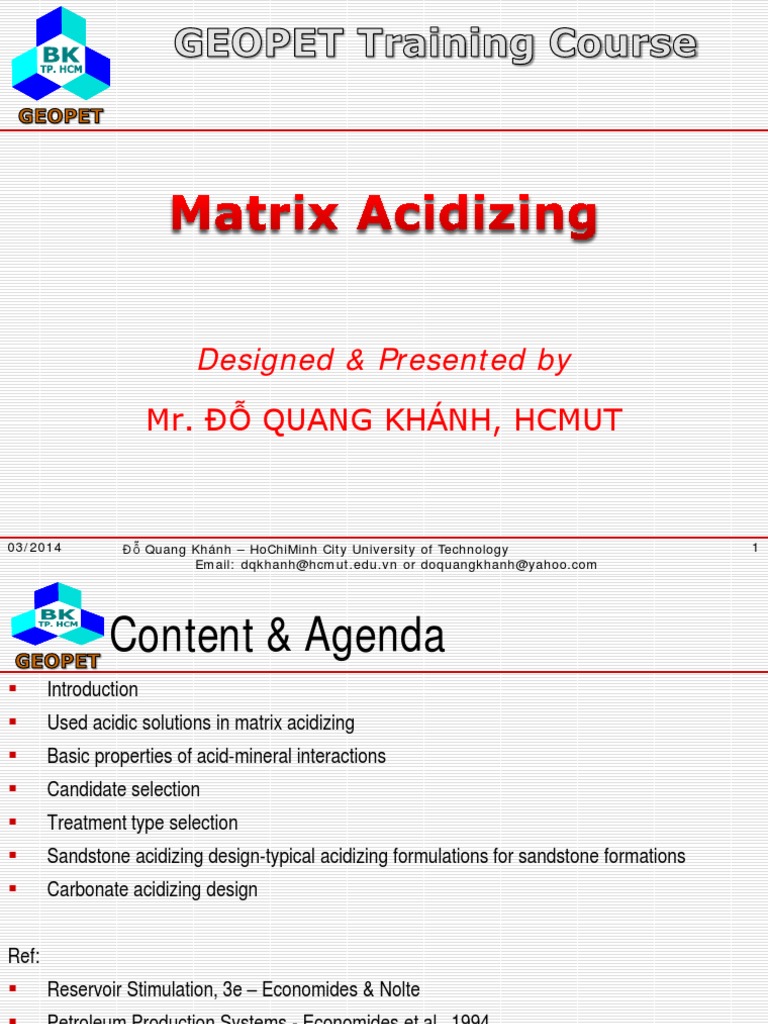 C7 Matrix Acidizing | PDF | Hydrochloric Acid | Petroleum Reservoir