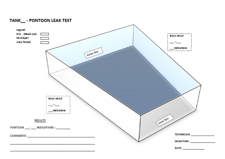 Pontoon Leak Test Drawing - 3 | PDF