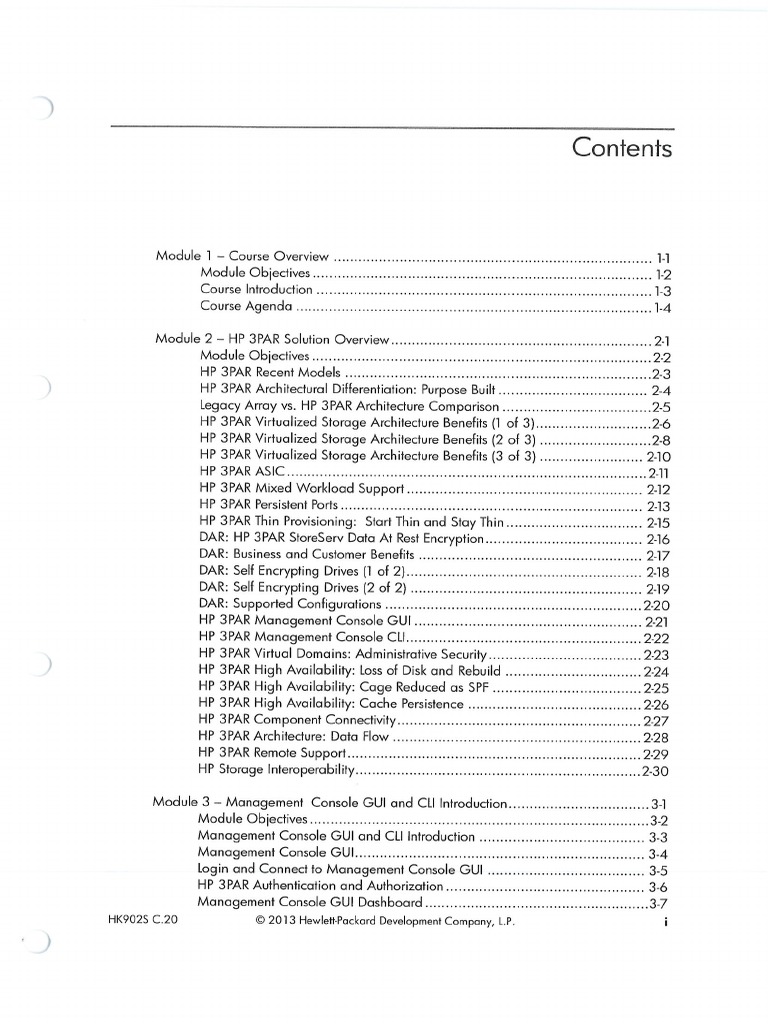 3PAR Student Guide | PDF