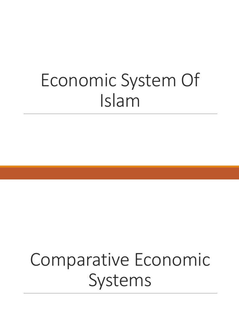 Islamic Economic System Overview | PDF | Economic System | Economies