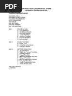 Daftar Tabel Proposal | PDF | Metode & Bahan Ajar