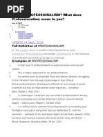 10 Characteristics of Professionalism | PDF | Etiquette | Behavior
