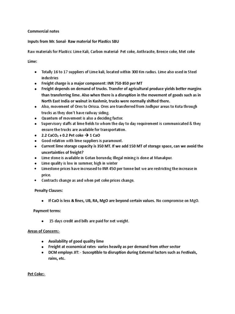 Raw Material Analysis Pdf Coke Fuel Iron Ore