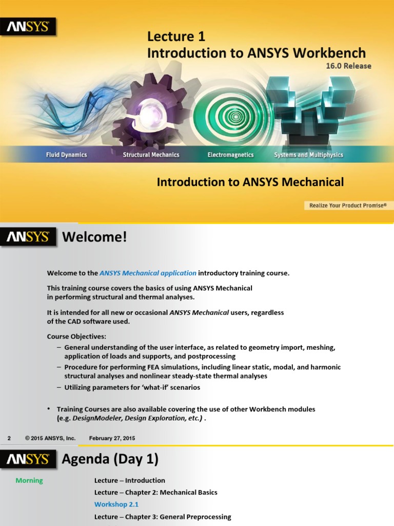 Mechanical Intro 16.0 L01 Intro PDF | PDF | Installation (Computer ...