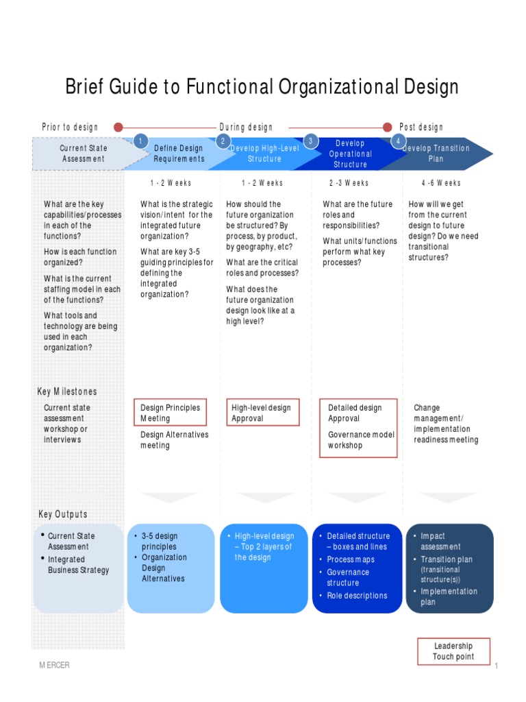 Mercer Functional Organization Design | PDF | Business Process | Leadership