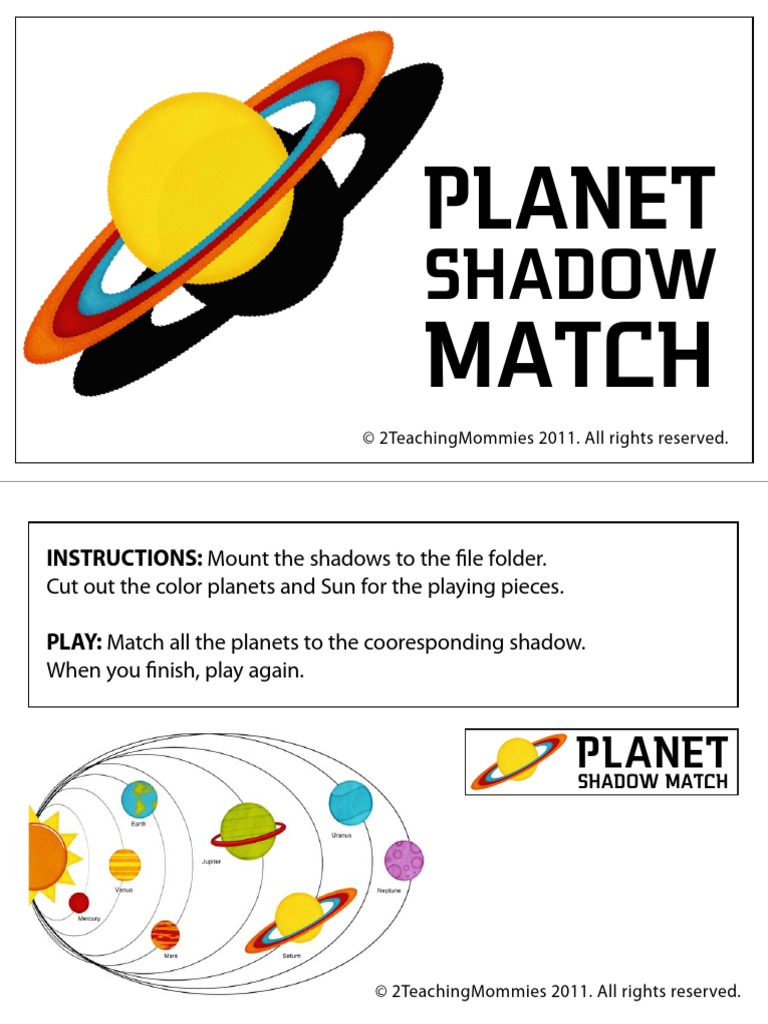 Planet Shadow Match | PDF | Science | Astronomy