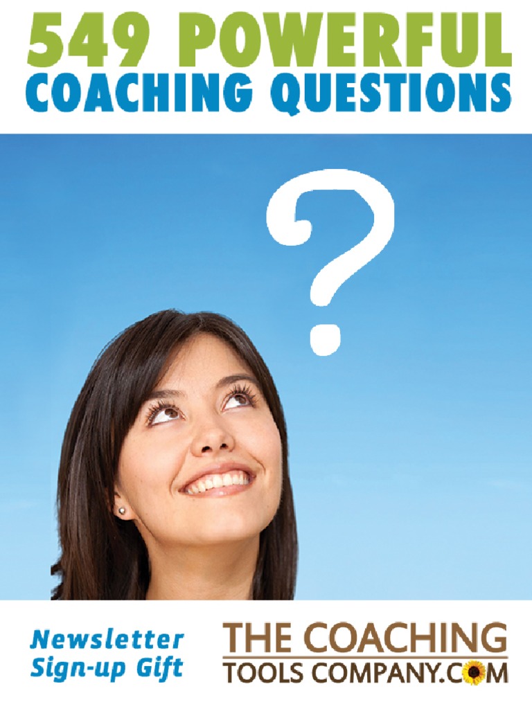 549 Powerful Coaching Questions FREE U | PDF | Goal | Cognition