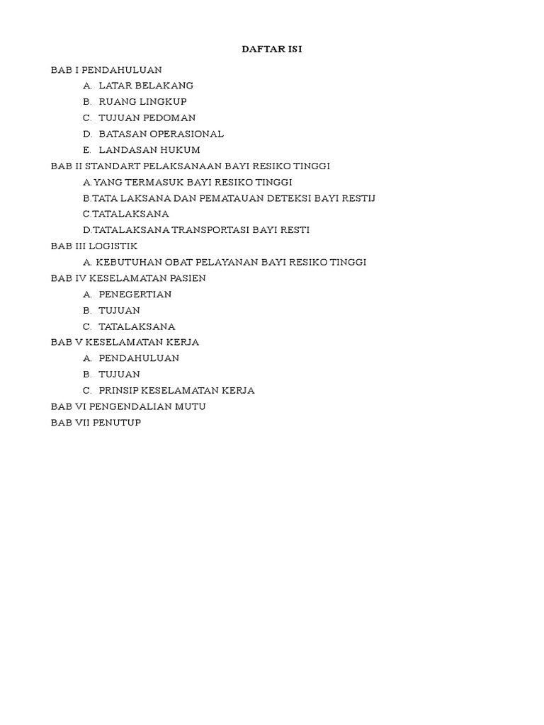 Pedoman Penanganan Bayi Risiko Tinggi | PDF