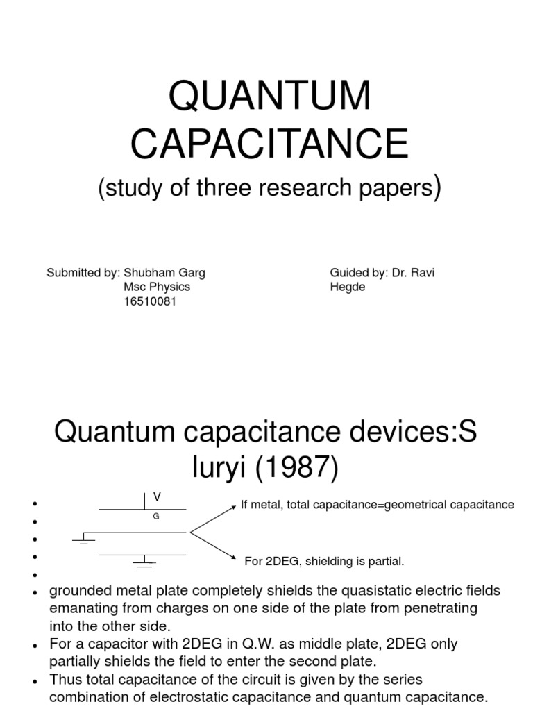 Quantum Capacitance | PDF | Business