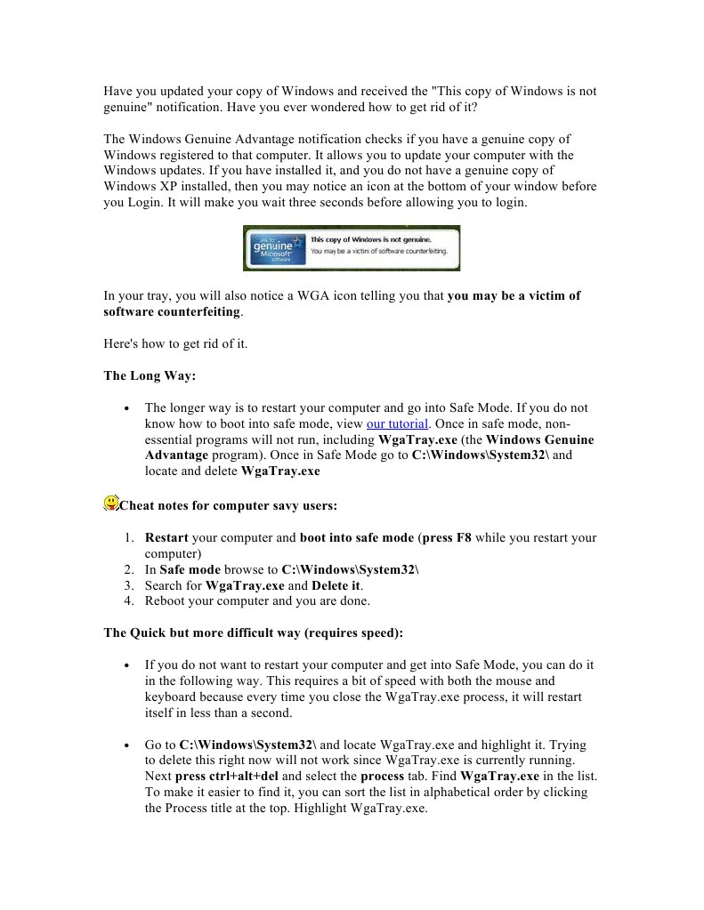 Software Counterfeiting.: Our Tutorial | PDF | Microsoft Windows ...
