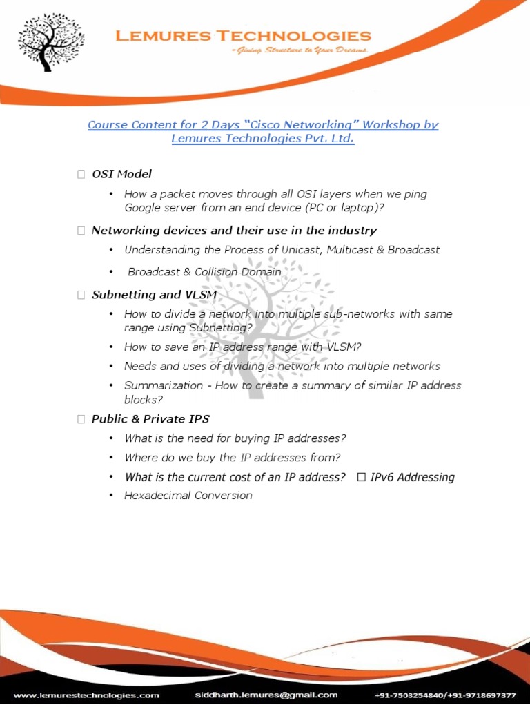 A Comprehensive Guide to Cisco Networking Concepts: OSI Model, Network ...