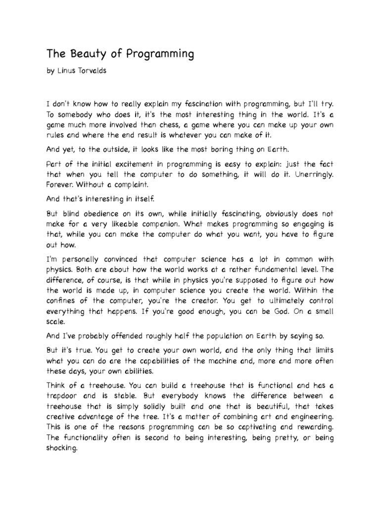 The Beauty of Programming Explained | PDF | Teaching Mathematics ...