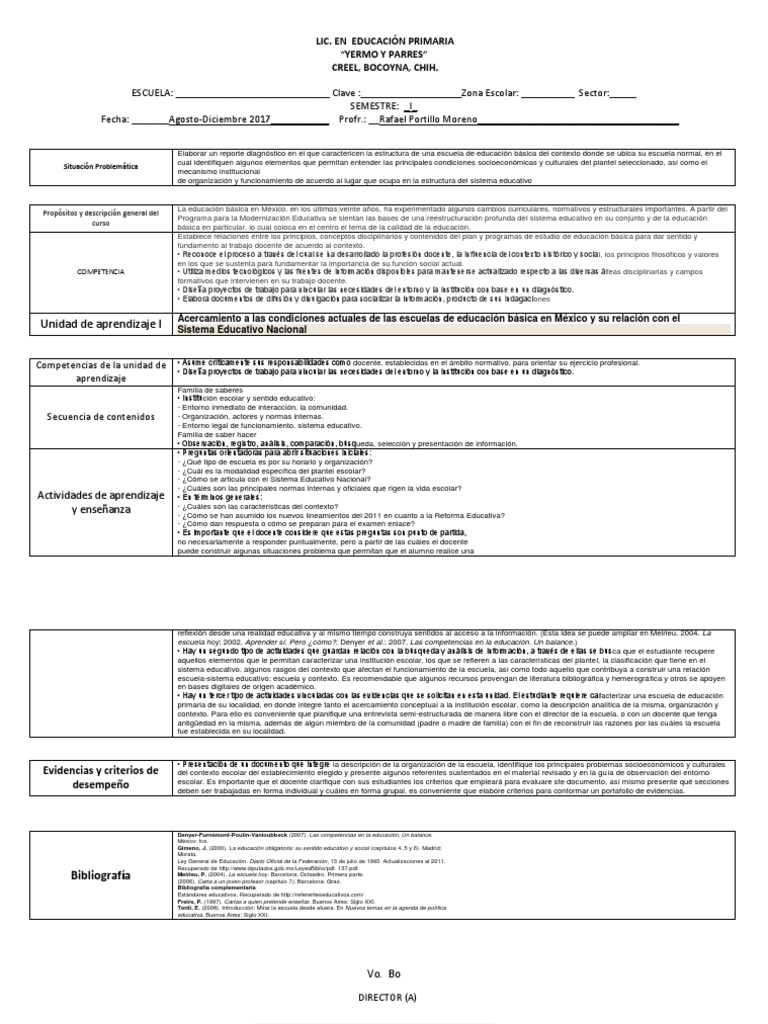 Formato Ciencias Preescolar2 | PDF | Educación primaria | Institución