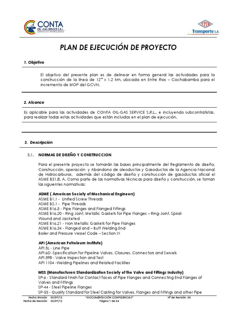 Plan de Ejecución de Proyecto.pdf | Materiales | Industrias