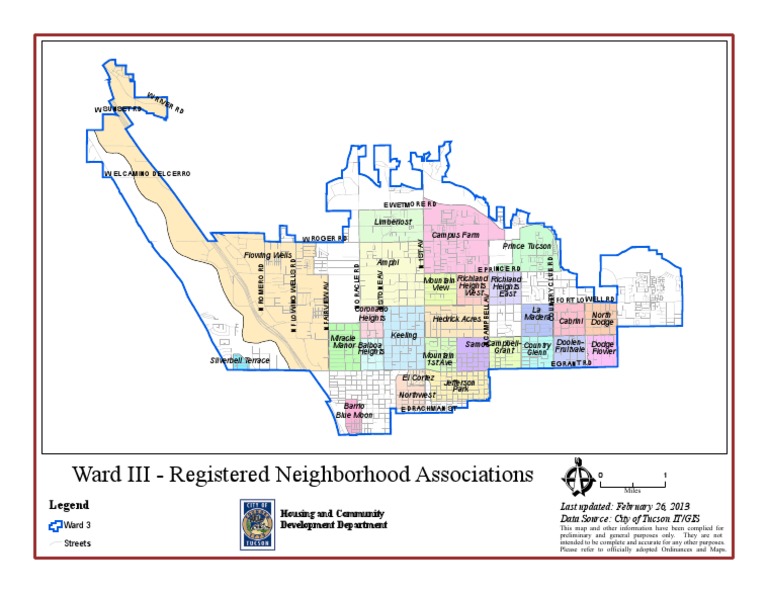 Ward III - Registered Neighborhood Associations: Legend | PDF ...
