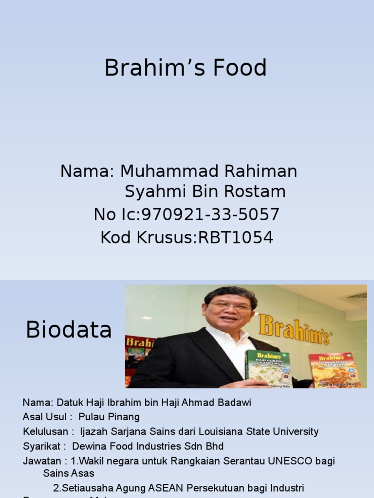 Brahim's Food | PDF