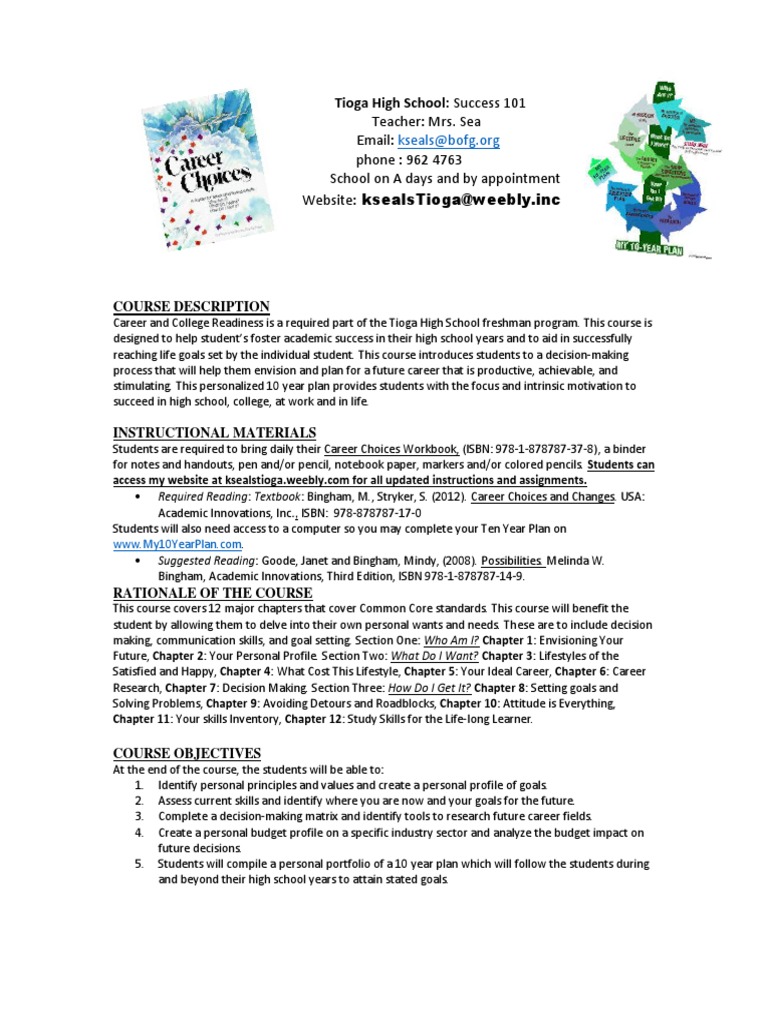 Success 101 Syllabus | PDF | Homework | Learning