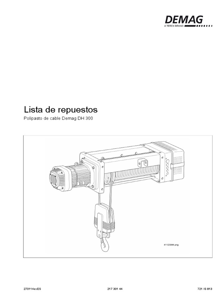 DH 300 Demag | PDF | Bienes manufacturados | Máquinas