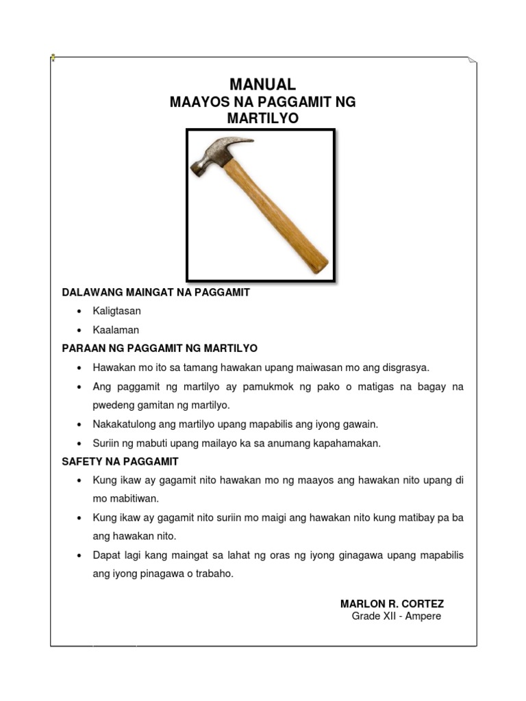 Manual Martilyo | PDF