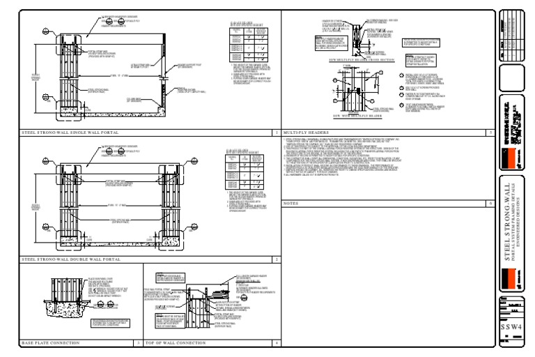Steel Strong-Wall Single Wall Portal 1 5 Multi-Ply Headers | Download ...