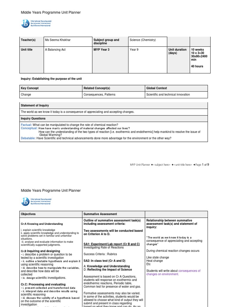 Science Y9 | PDF | Educational Assessment | Chemical Reactions