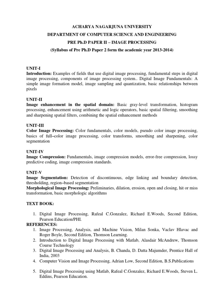 Image Processing | PDF | Data Compression | Image Segmentation