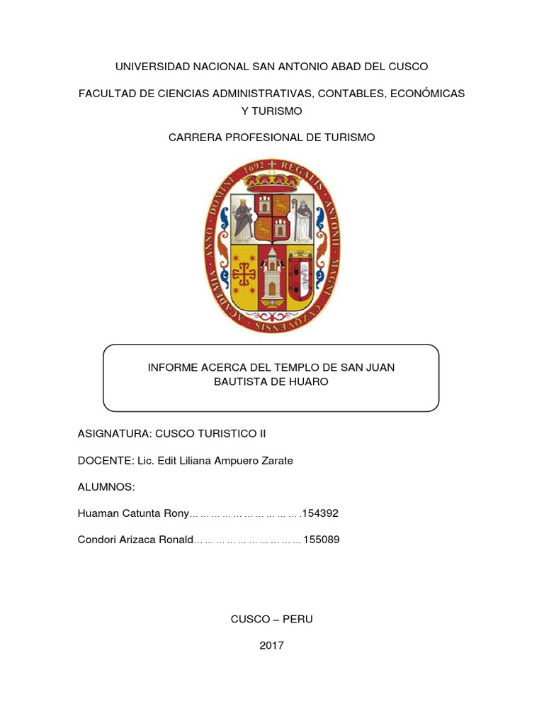 Templo de Huaro | PDF | templo | Infierno