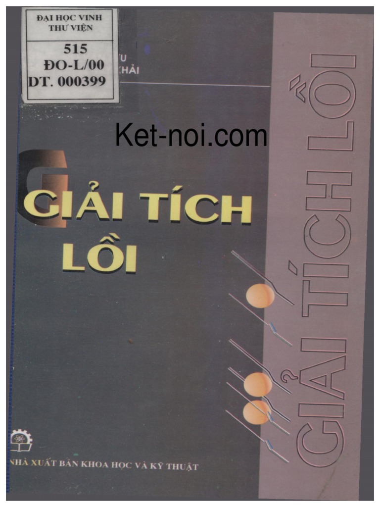 Giai Tich Loi-Do Van Luu | PDF