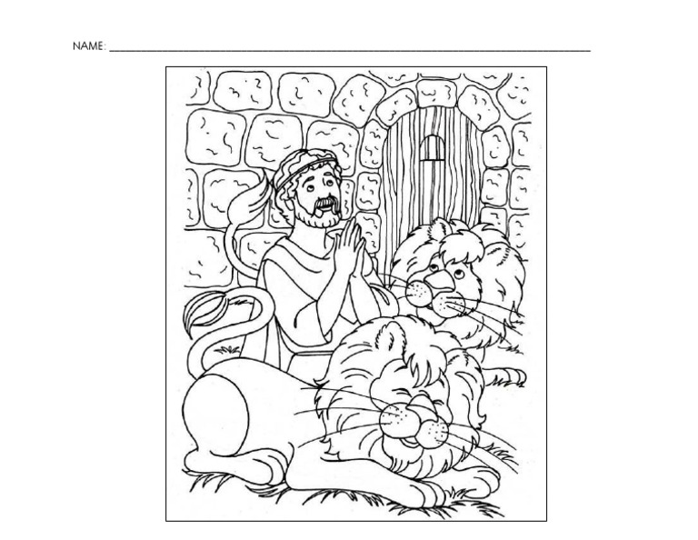 Daniel Coloring Page | PDF
