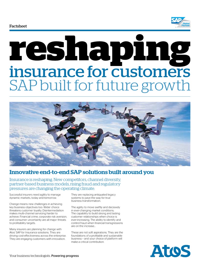 Atos Sap For Insurance | PDF | Sap Se | Enterprise Resource Planning