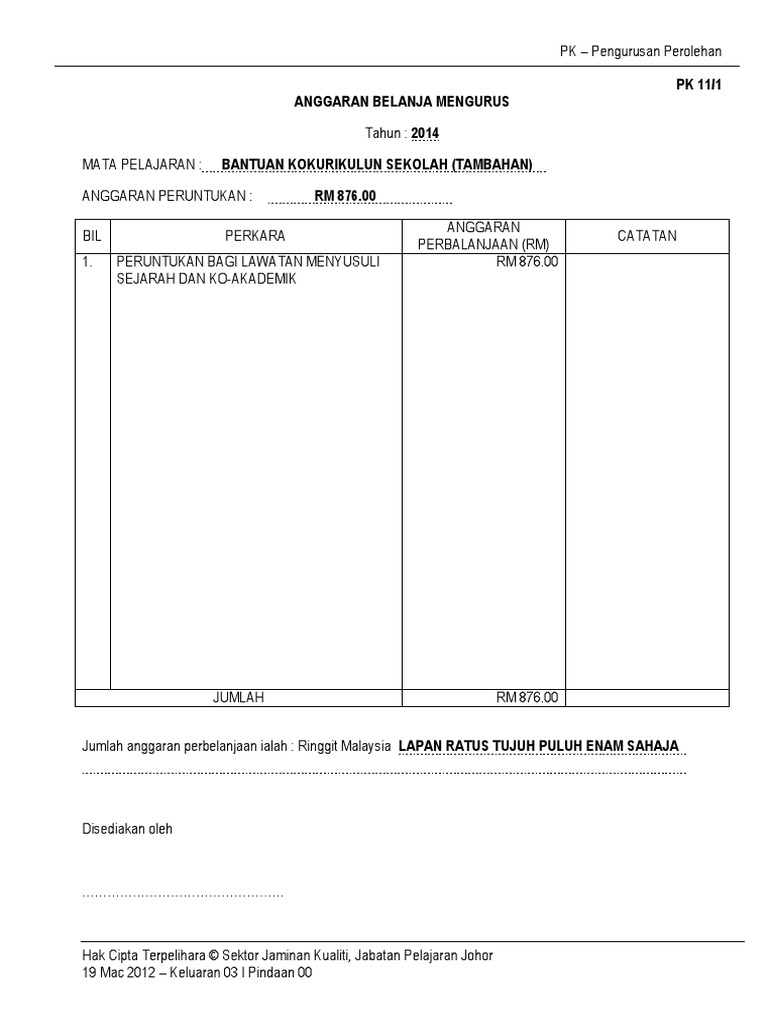 Anggaran Belanja Mengurus 4 | PDF