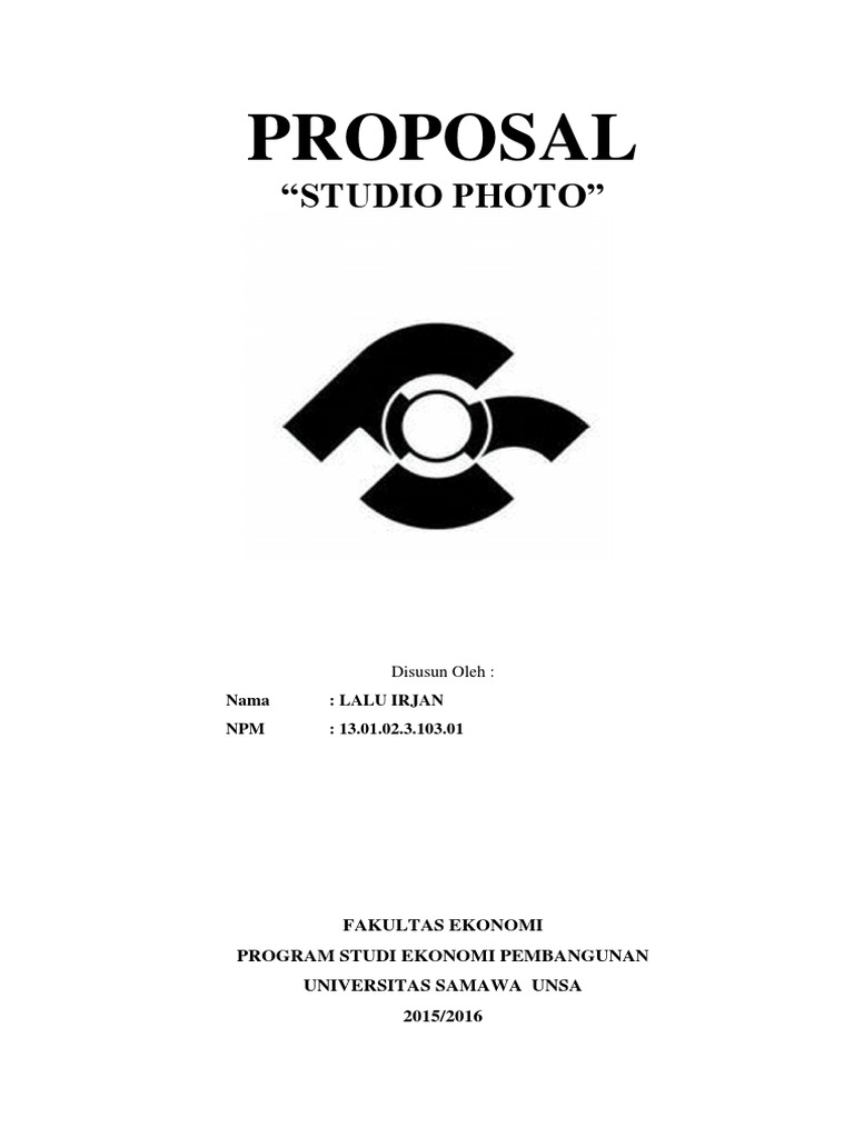 Proposal Usaha Studio Foto Mini | PDF