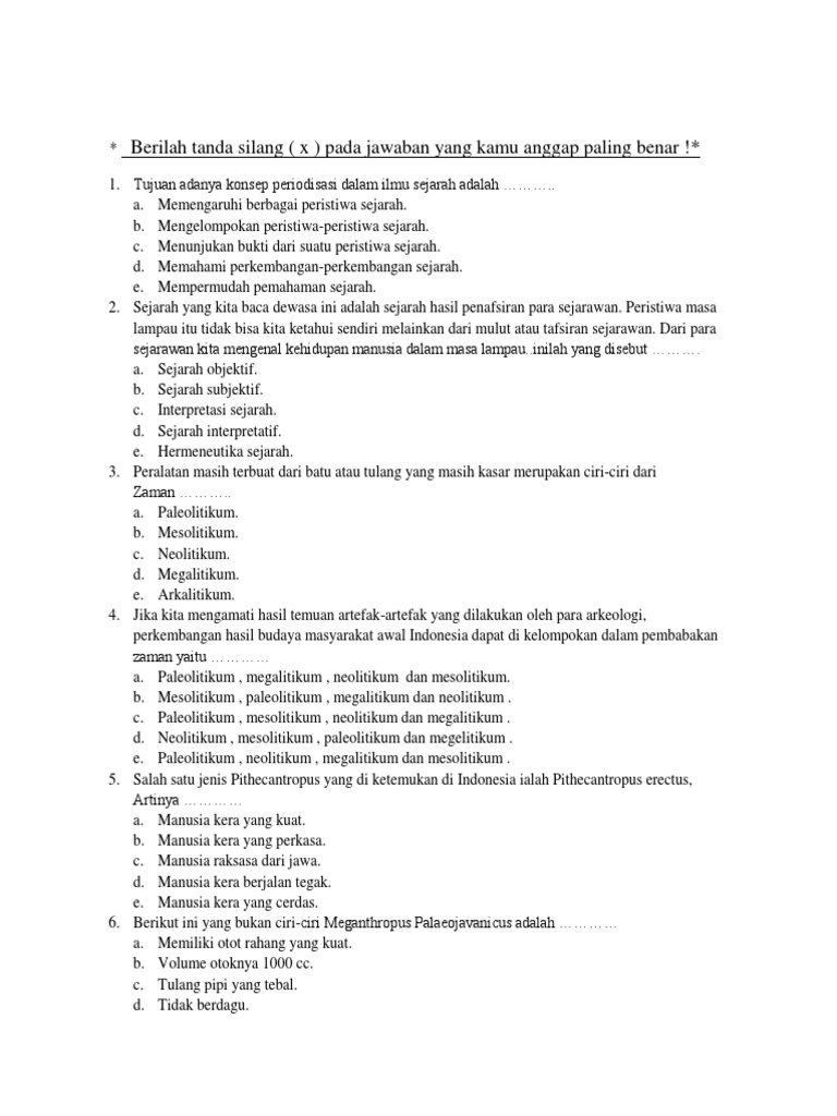 Sifat Hidup Masa Bercocok Tanam | PDF