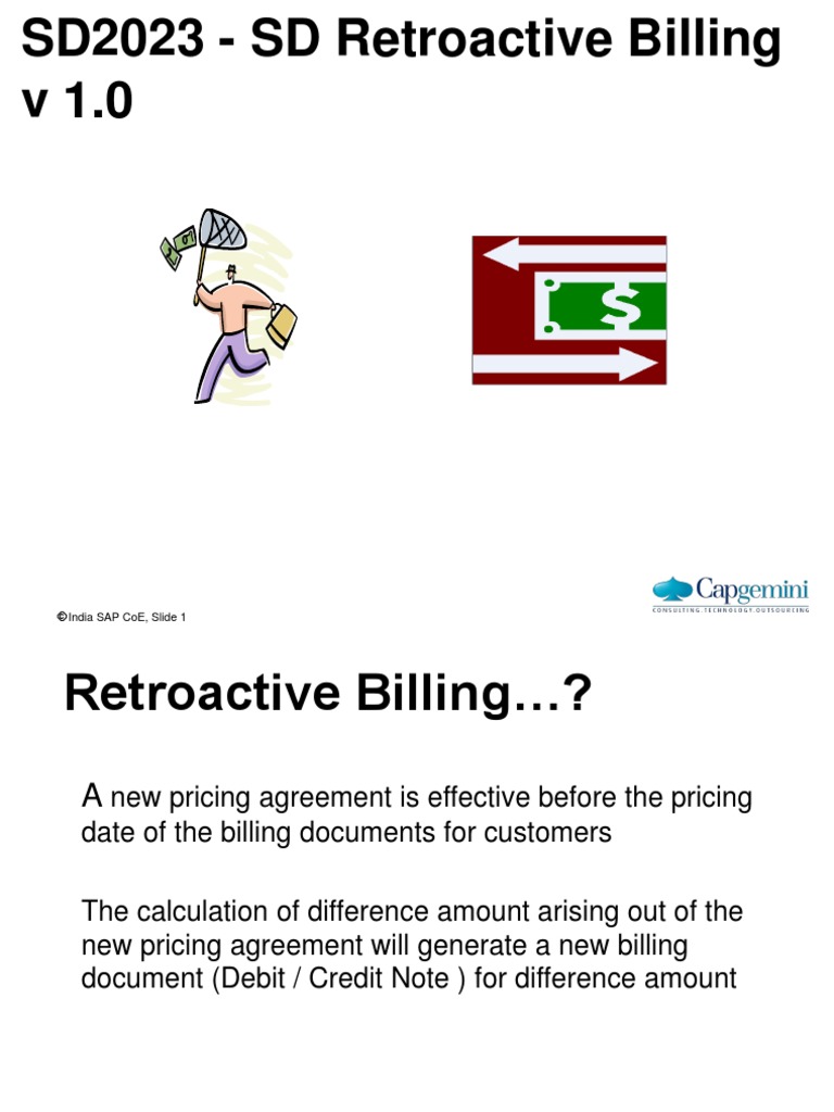 Understanding Retroactive Billing in SAP | PDF | Invoice | Debits And ...