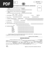 APSRTC Bus Pass Application Form | PDF | Identity Document | Government ...