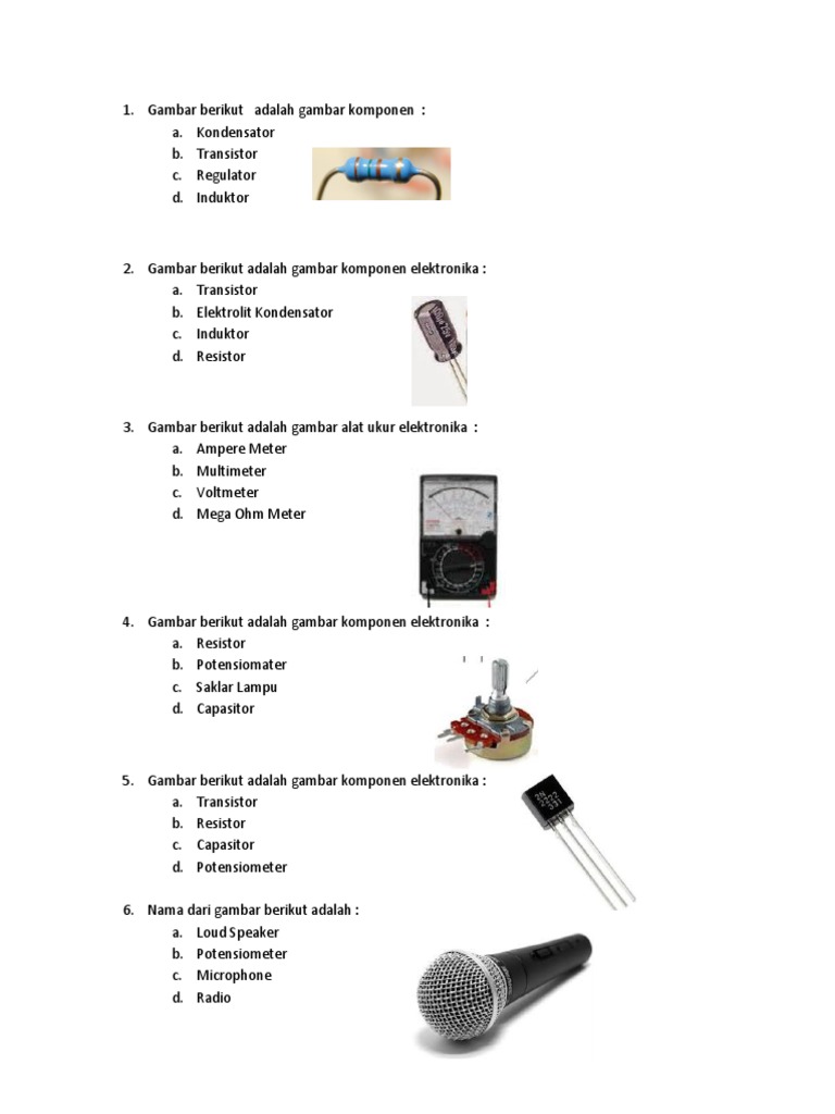 Gambar Berikut Adalah Gambar Komponen | PDF