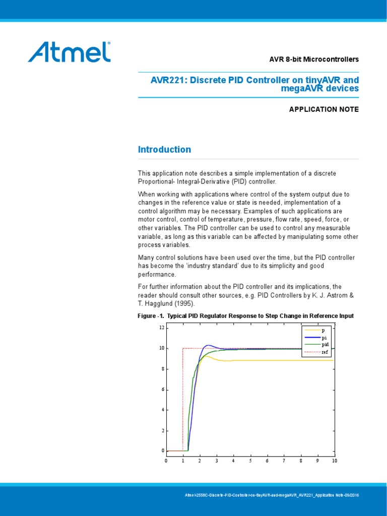 Atmel 2558 Discrete PID Controller On TinyAVR and MegaAVR ApplicationNote AVR221 | PDF | Applied ...