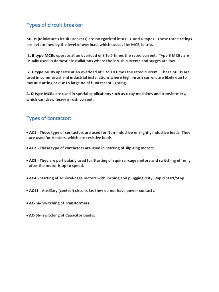 Electrical Basic Knowledge | PDF | Switch | Relay
