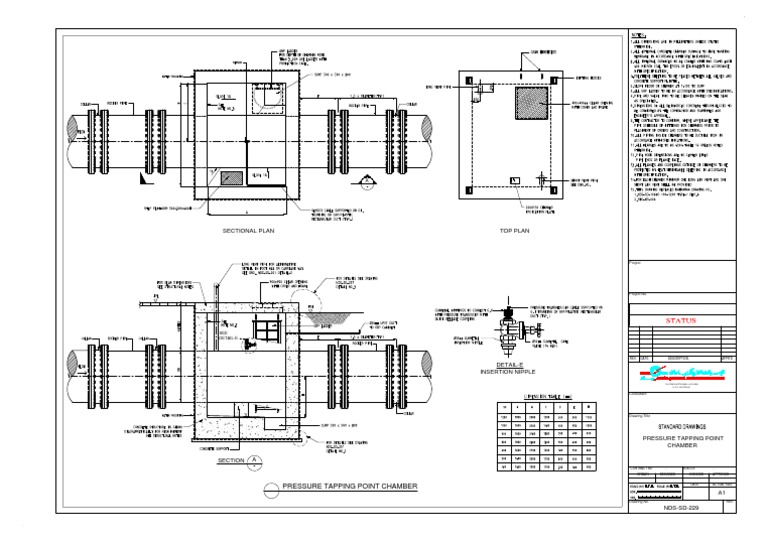 Pressure Tapping Point Chamber Plan | PDF