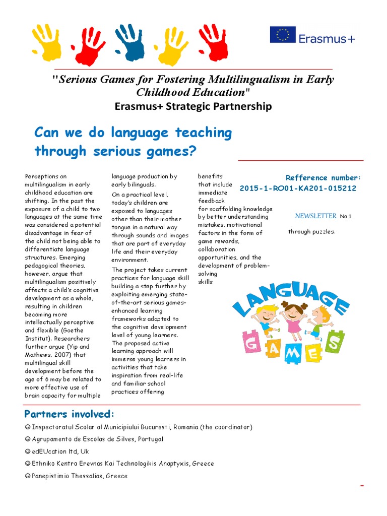 Language Games Newsletter 1 | PDF | Multilingualism | Learning
