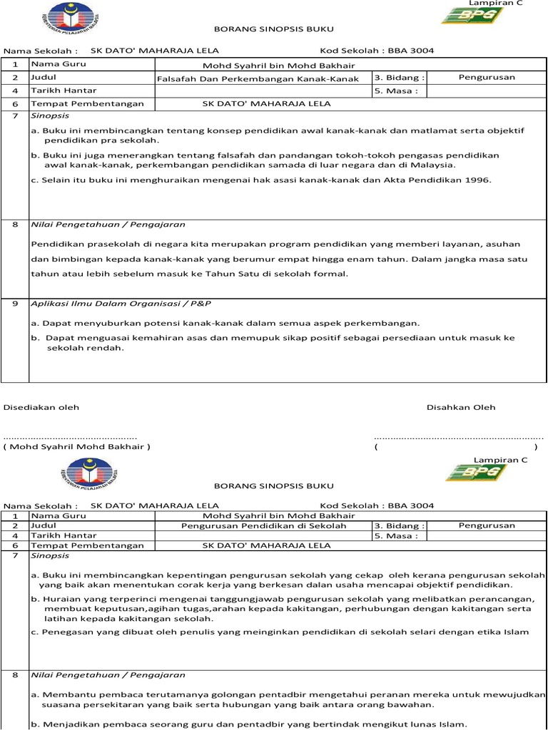 Sinopsis Buku Ladap 1 | PDF