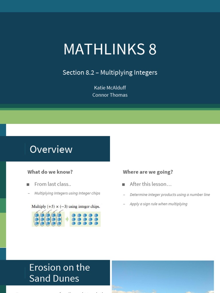 Mathlinks 8 - Section 8 2 | PDF | Multiplication | Teaching Mathematics