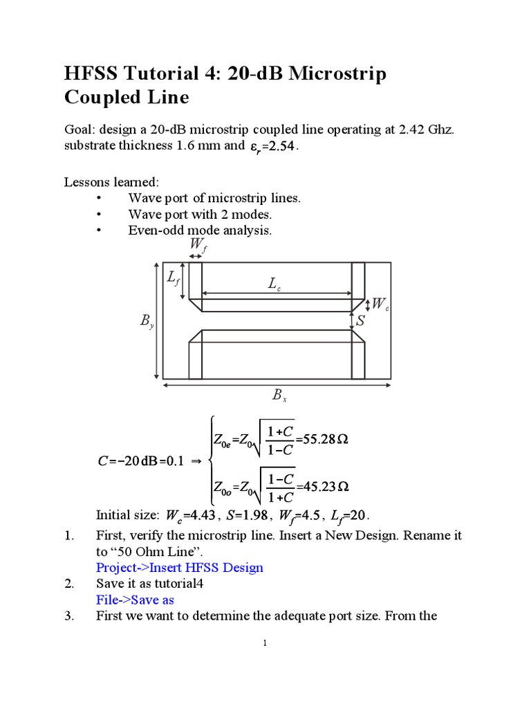 HFSS Tutorial4 | PDF | Mathematical Optimization | Mode (Statistics)