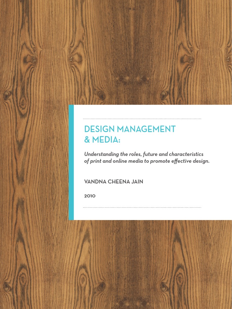 Design Management & Media | PDF | Strategic Management | Design