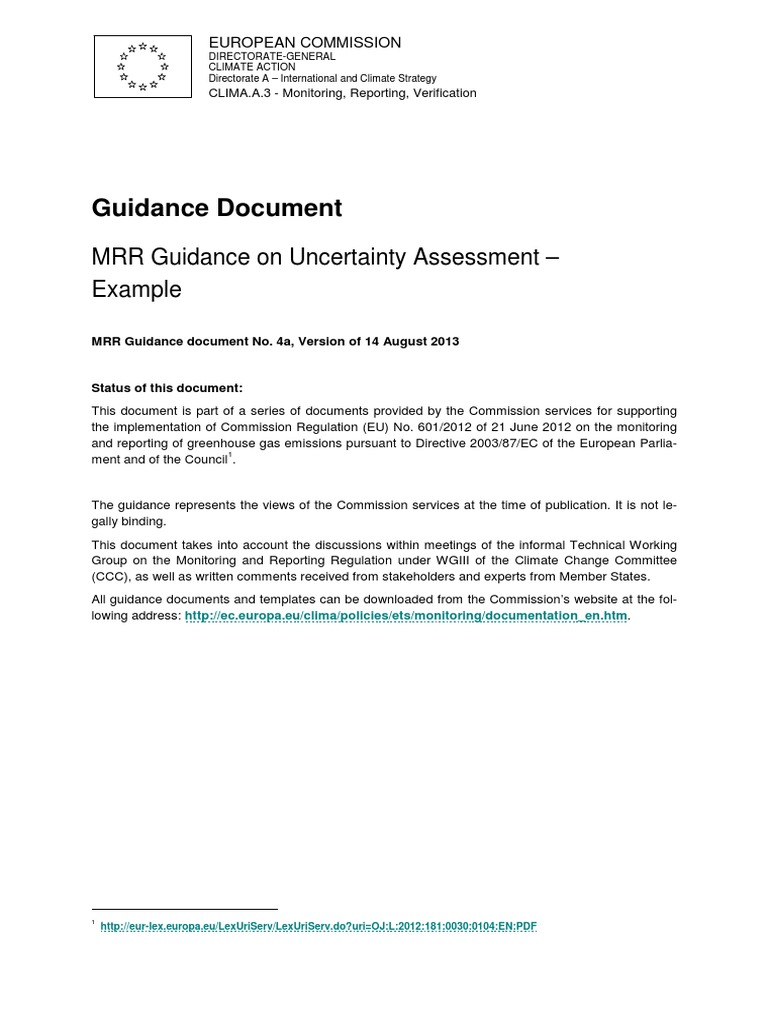 Guidance On Uncertainty Calculations | PDF | Calibration | Metrology