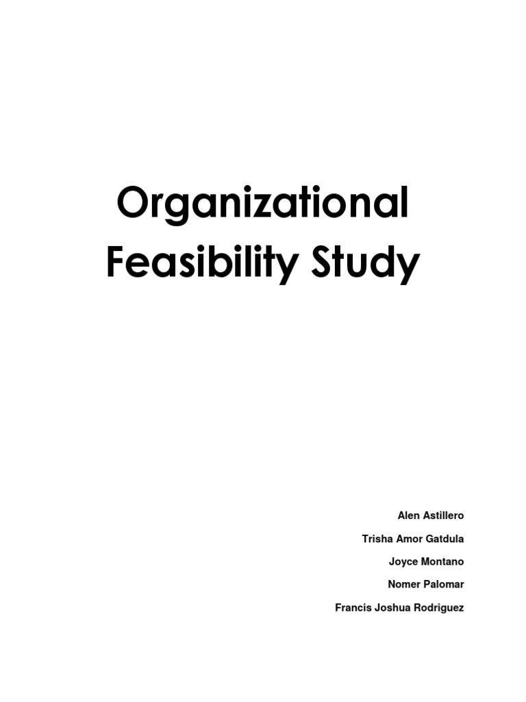 Organizational Feasibility Study | Human Resources | Chief Executive ...