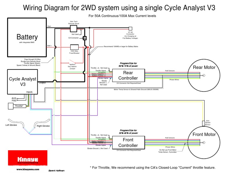 Wiring Diagram For 2WD System Using A Single Cycle Analyst V3 | PDF ...