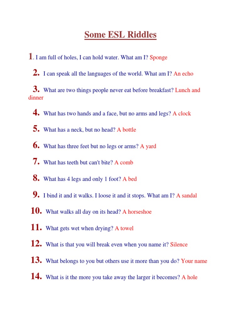 Riddles and Spot Spelling Mistakes | PDF