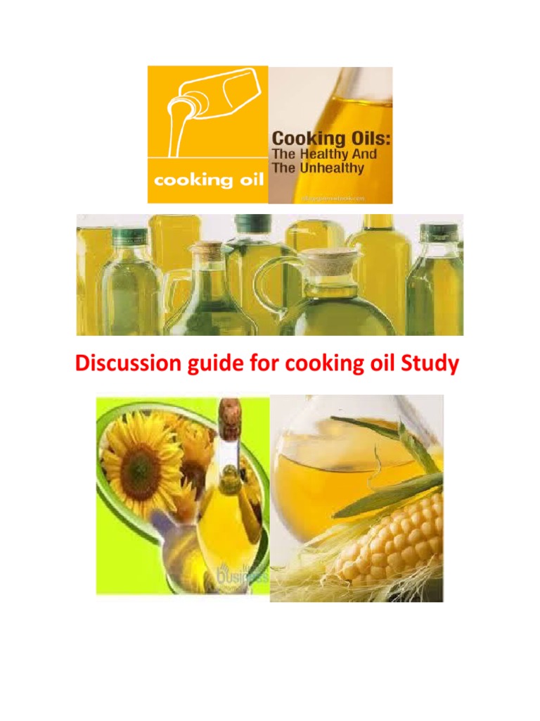 Discussion Guide For Cooking Oil Study | PDF | Brand | Epistemology